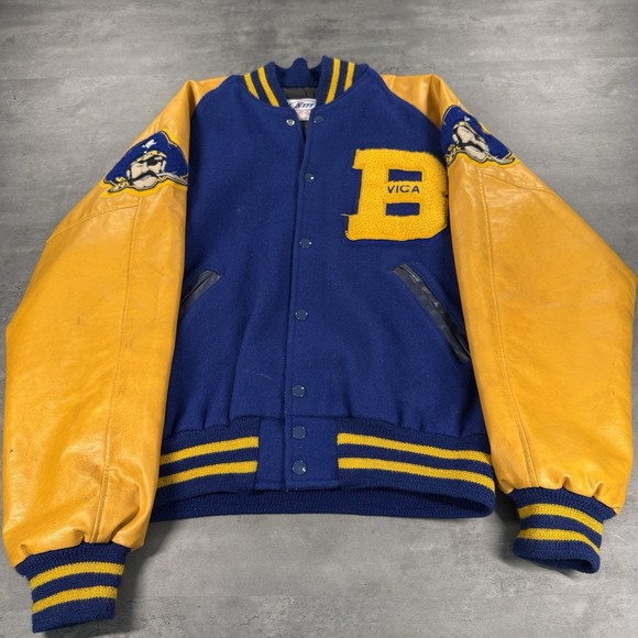 Neff | Jackets & Coats | Vintage Neff Varsity Jacket Mens Large Blue ...